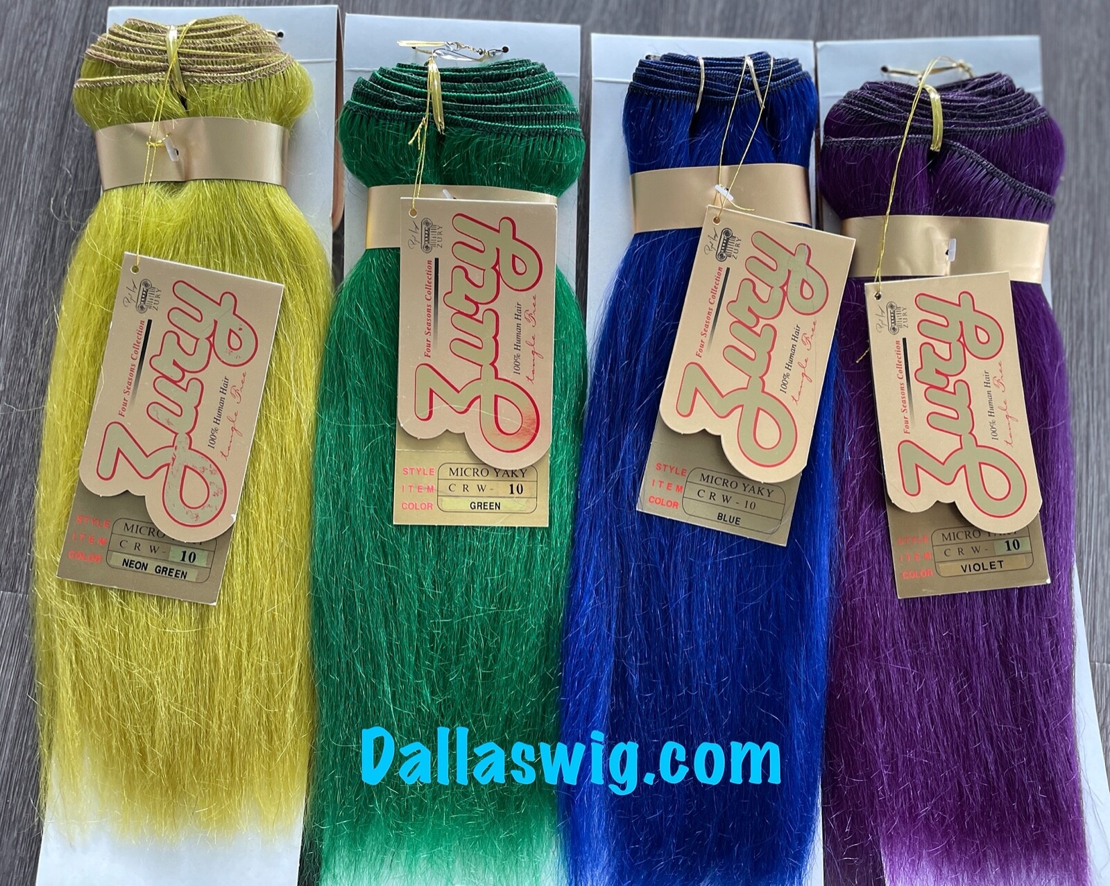 Zury 100% Human Micro Yaky Perm Coarse Weaving Hair Fun Colors CRW 10 ...
