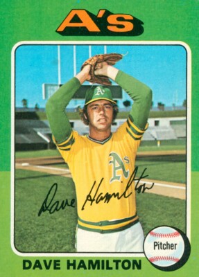 1975 Topps Baseball Card #428 Dave Hamilton Oakland A's | eBay