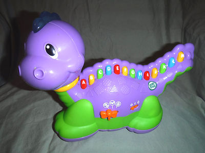 Leapfrog Learning Path LETTERSAURUS Dragon Songs Letters Colors 11" Toy ...