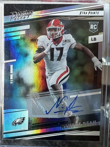 2022 Panini Prestige NAKOBE DEAN Xtra Points Holo Rookie Auto RC SP ...