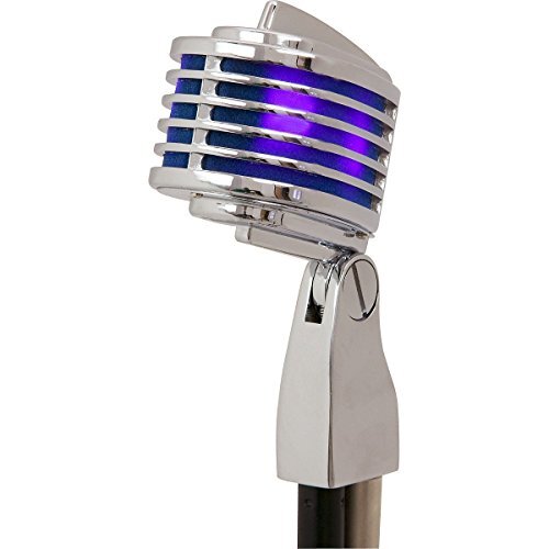 Heil Sound The FIN Dynamic Microphone-Chrome w. Blue LED's ...