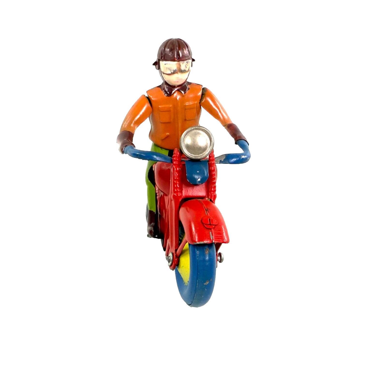 OCCUPIED JAPAN 4 ½” UNBRANDED TIN FRICTION MOTORCYCLE W/RIDER | eBay