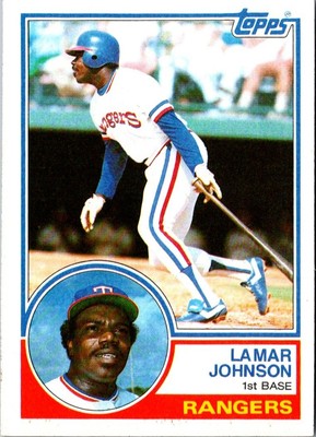 1983 Topps Lamar Johnson #453 Texas Rangers Baseball Card | eBay