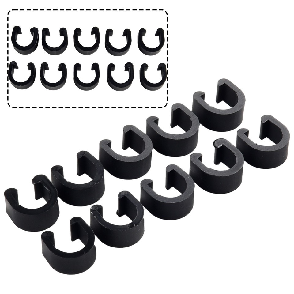 10 Pieces Bike Cable C Clips Brake Cables Clamp Fixing Clamps Tool Fix ...
