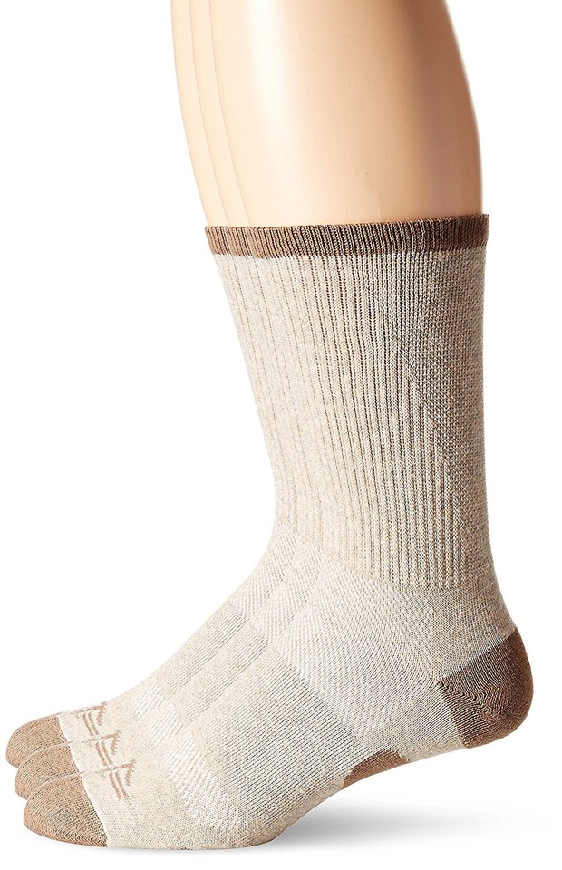 Dockers Men's Temperature Management Crew Socks, Khaki, 3 Pair | eBay
