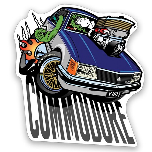 Holden Vinyl Stickers - VH Commodore Blue | eBay