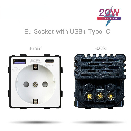 1/2/3Gang 1/2Way Mechanical Button Switch Part Wall Socket Outlet Function Key | eBay