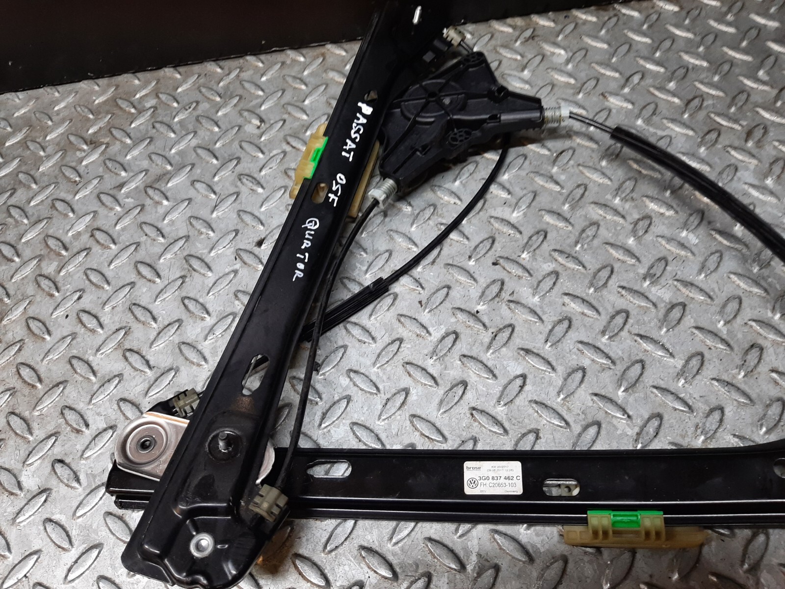 VW PASSAT B7 2011-2015 OSF DRIVER FRONT WINDOW REGULATOR 3G0 837 462 ...