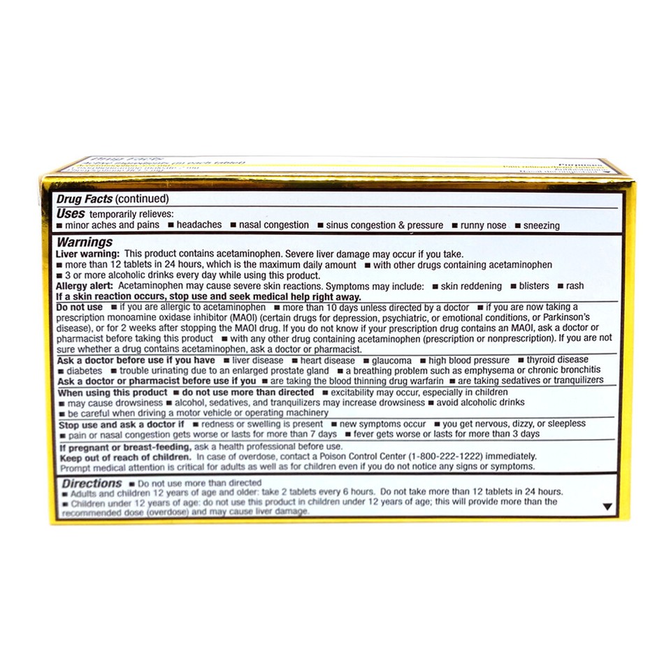 XL-3 Cold Medicine. Strong Relief for Colds, Fever and Pains. 20 Tabs ...