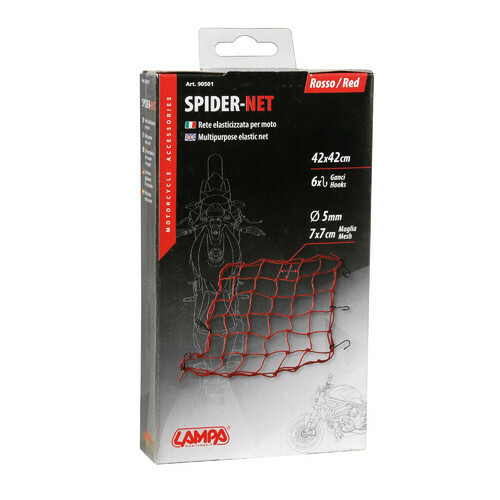 Spider Filet Élastique Indéchirable pour Moto 42x42cm - Rouge ...
