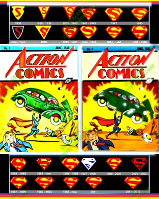RARE Action Comics Superman June, 1938 No. 1 😎 1st Superman ART Limited ...