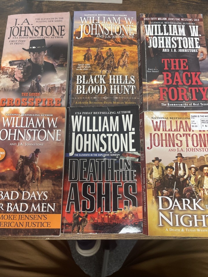 William W Johnstone Assorted Western Novels Paperback Lot of 49 Books ...