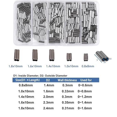 Fishing Crimping Pliers + 300pcs Crimp Sleeves Kit Fishing Crimping ...