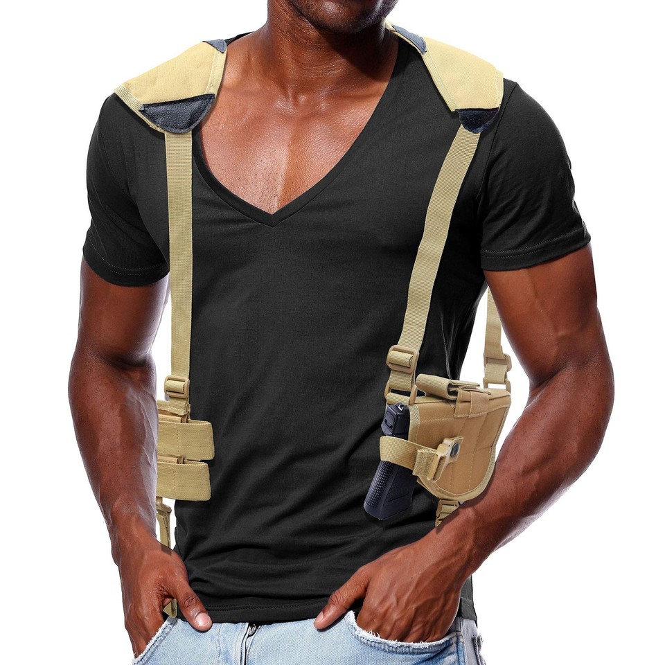 Tactical Shoulder Holster Universal Vertical Gun Holster Adjustable ...
