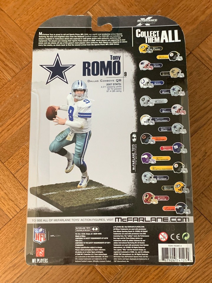 McFarlane NFL 17 - TONY ROMO Dallas Cowboys Action Figure 2008 | eBay