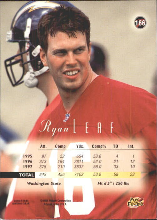 1998 Playoff Prestige - Retail #166 Ryan Leaf (RC) for sale online | eBay