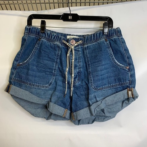 ONE TEASPOON By Free People Shabby Bandit Short Women's Size L Blue | eBay