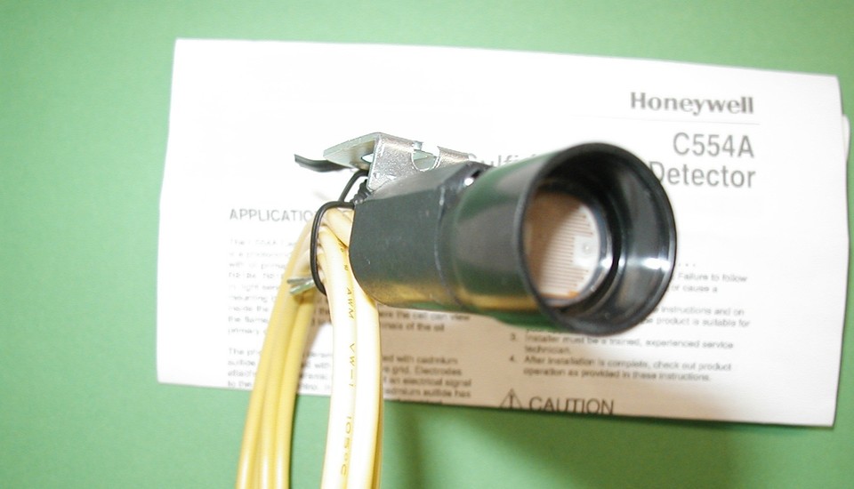 30" OIL BURNER CAD CELL EYE C554A HONEYWELL BECKETT AF, AFG, NX, SR, SF ...