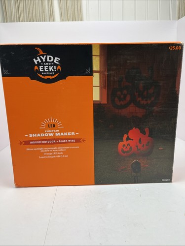 Hyde and Eek Halloween LED Pumpkin Shadow Maker Flat Silhouette Light ...