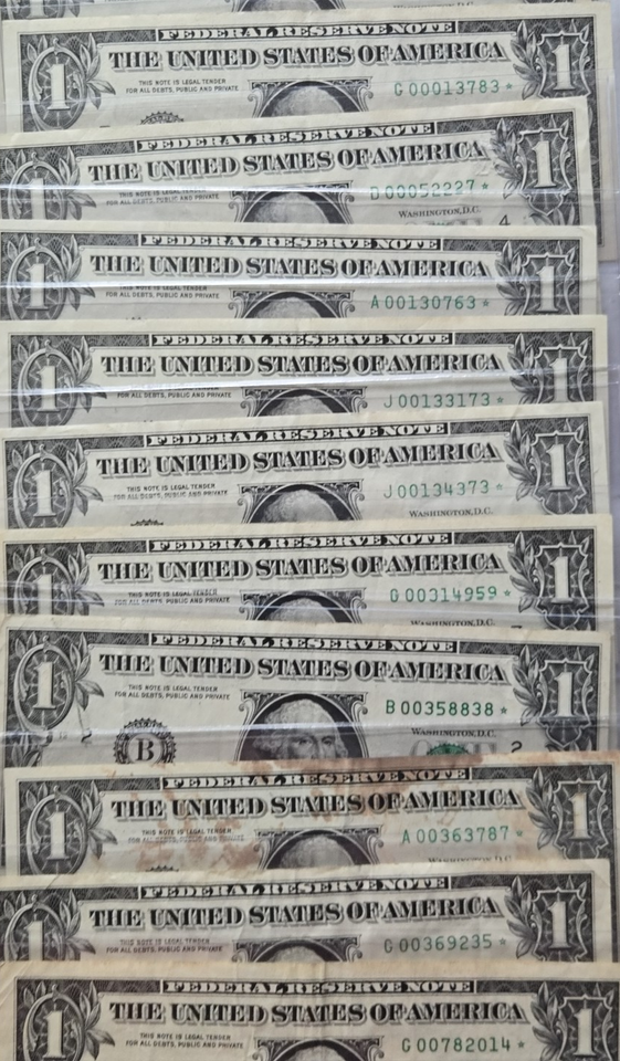 $1 Star Notes From The Years 1993 2003 2009 2013 2017 2021 Lot of 44 | eBay