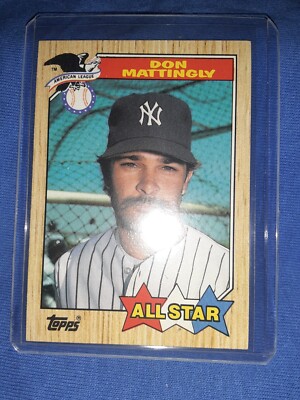 1987 Topps Don Mattingly All-Star #606 Yankees FREE SHIPPING MVP HOF ...