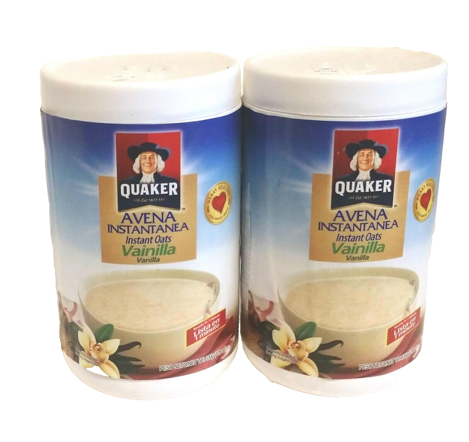 Quaker Oatmeal Vanilla Instant Oats 11.6oz Porto Rico Flag Breakfast ...