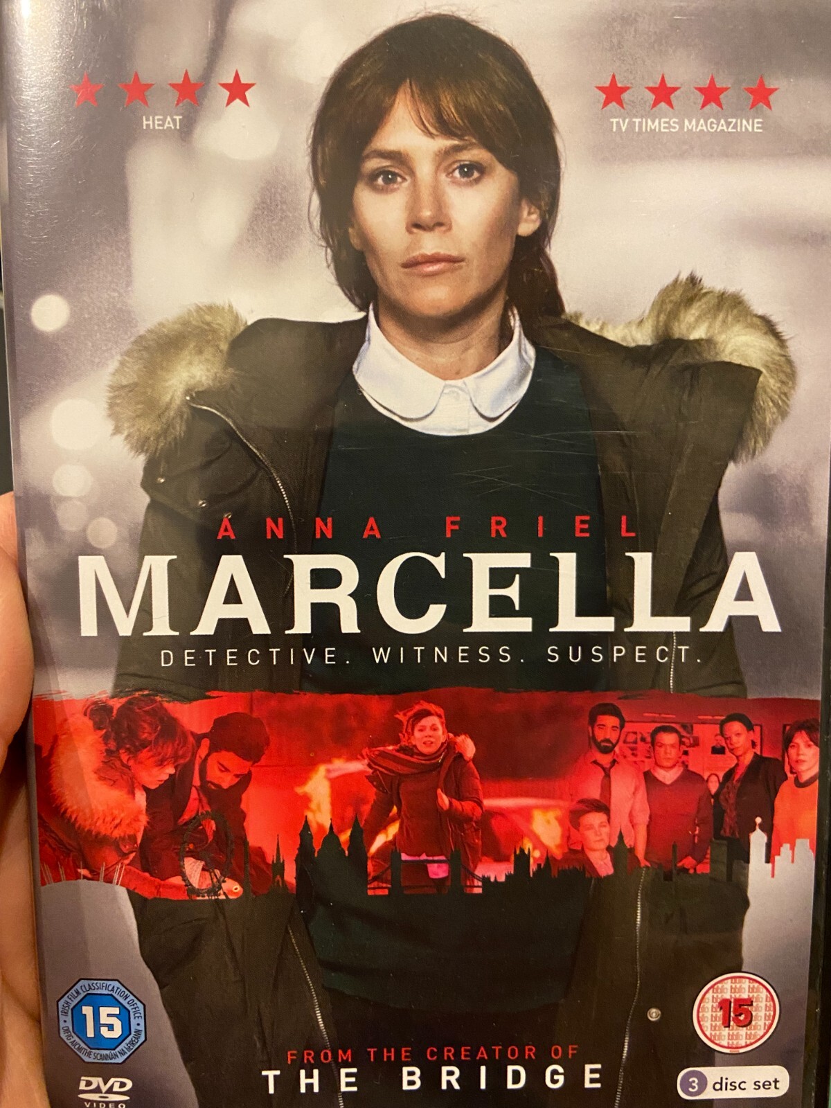 Marcella Season 1 region 2 DVD (3 discs) Anna Friel crime drama tv ...
