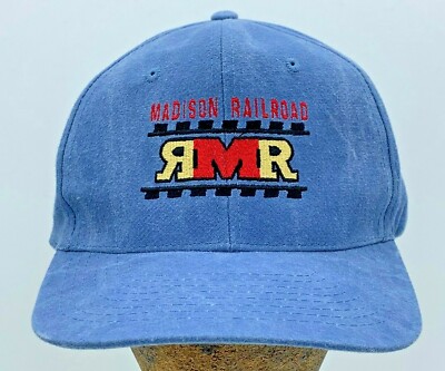 Madison Railroad Embroidered Logo Double Row Snapback Cap Hat | eBay