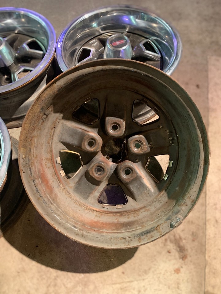 Oldsmobile original mag steel wheels | eBay