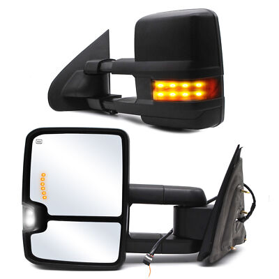 Towing Mirrors for 2016-2017 Chevy Silverado 2500 3500 Power Heated ...