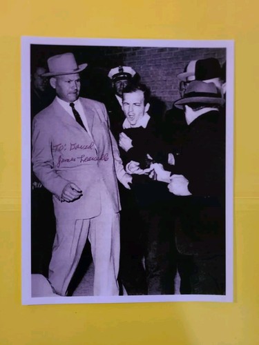 JAMES LEAVELLE SIGNED 8x10 photo Detective Cuffed To LEE HARVEY OSWALD ...