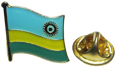 Rwanda Bandera Pin Insignia Repubulika Y 'U Rwanda República Broche | eBay