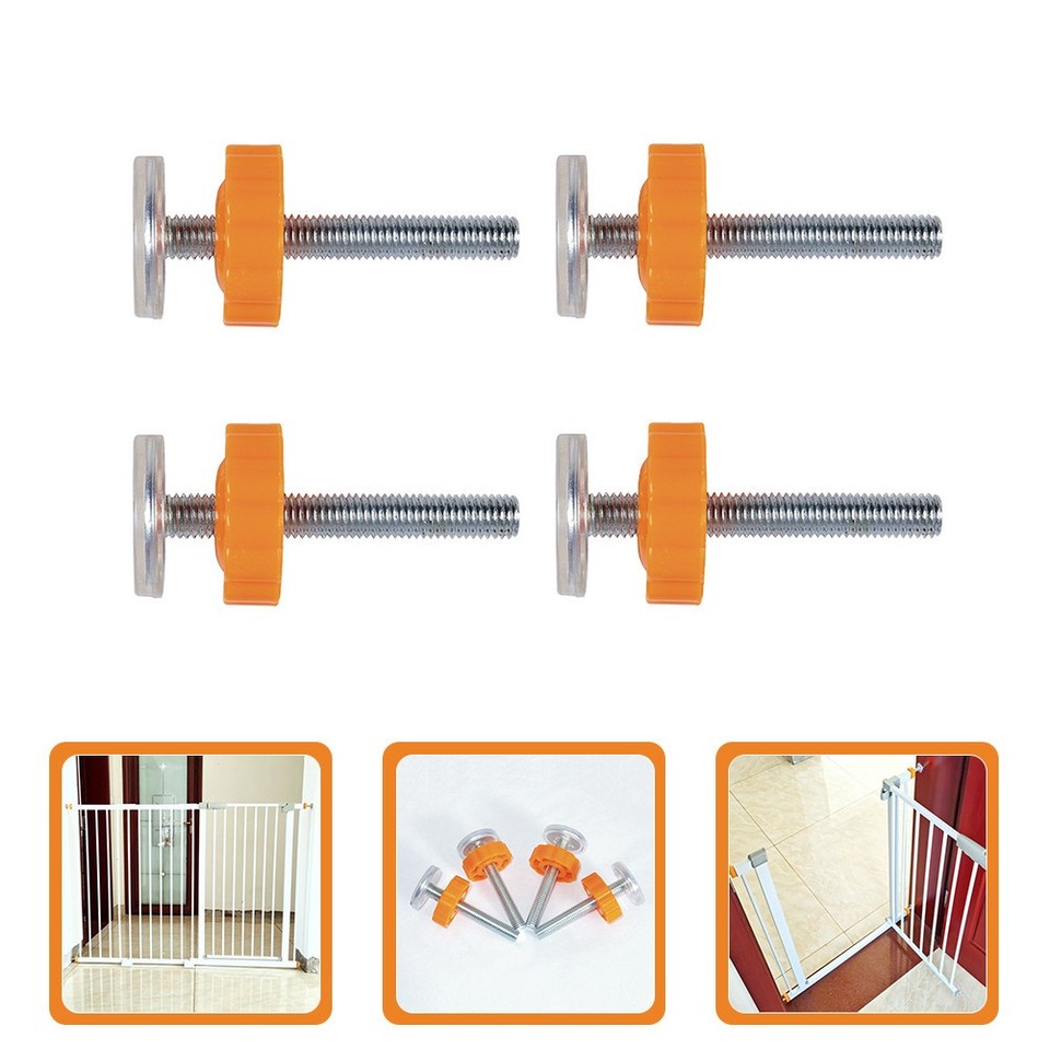 16 pcs Gate Spindle Rod Replacement Bolt M10X8cm Baby Gate Extender ...