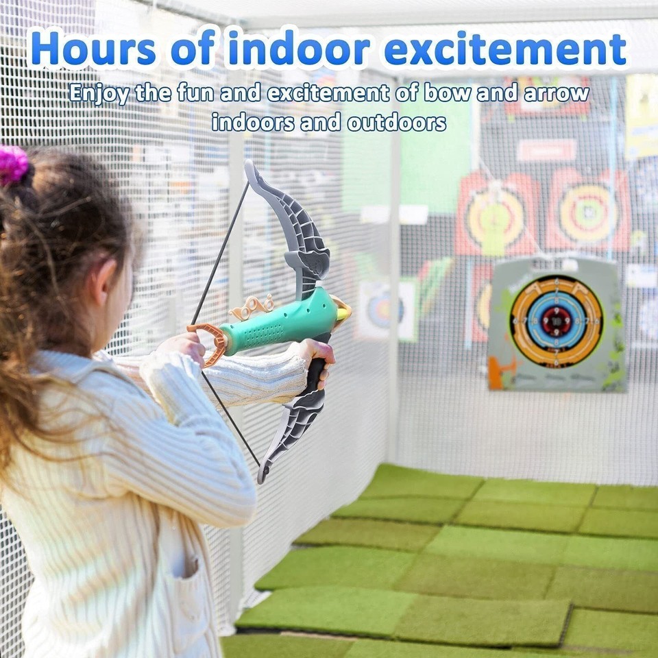 Kids Safe Soft Bullet Toy Bow And Arrow Shooting Sports Toy Indoor ...