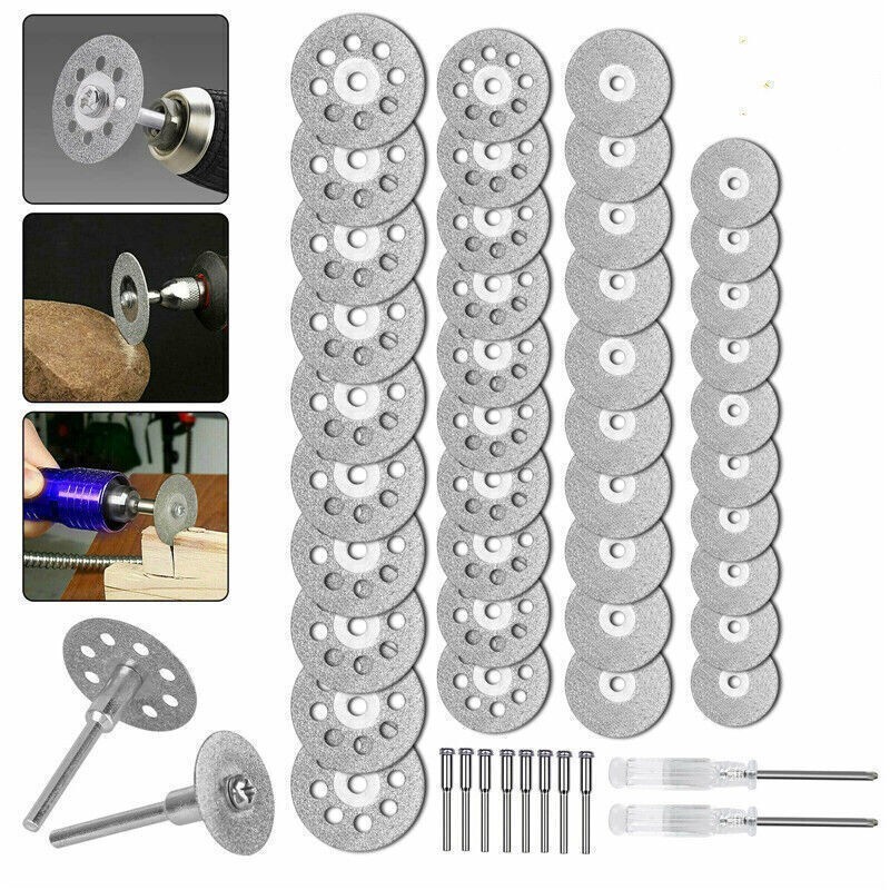 50x Diamond Cutting Wheels For Dremel Rotary Tool die grinder metal Cut ...
