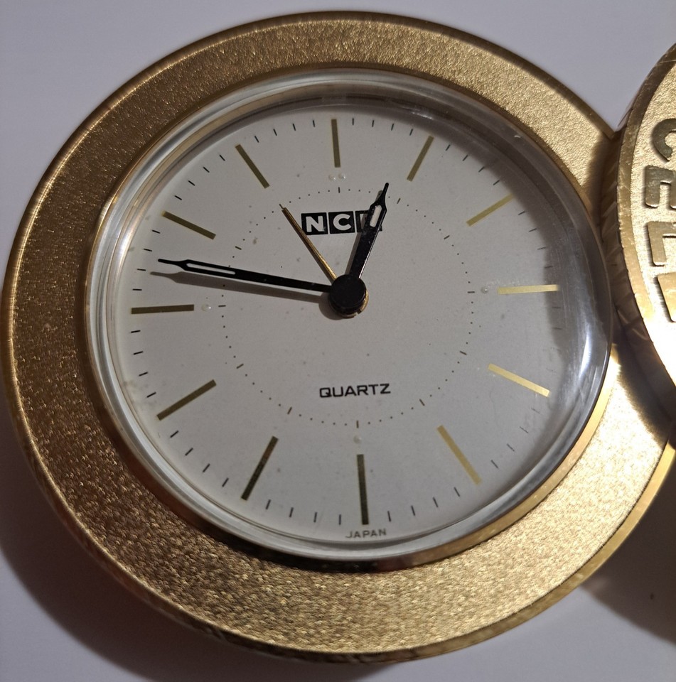 NCR National Cash Register 1884 - 1984 VTG Brass Paperweight Alarm ...