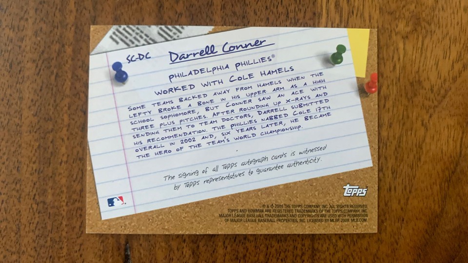 2009 Bowman Scout Auto Darrell Conner #SC-DC Auto | eBay