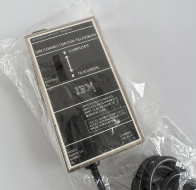 IBM PCjr RF Adapter Computer to TV VTG 1984 NOS Sealed | eBay