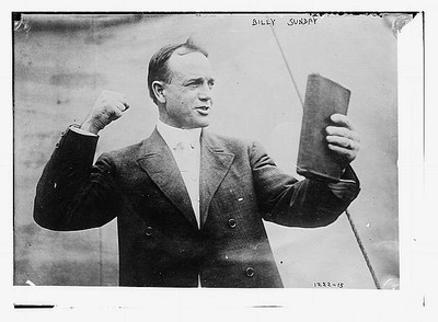 Billy Sunday (posed as if preaching),William Ashley Sunday,1862-1935 ...