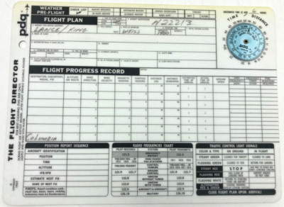 1969 Flight Progress Chart -PDQ Computer Co - "The Flight Director ...