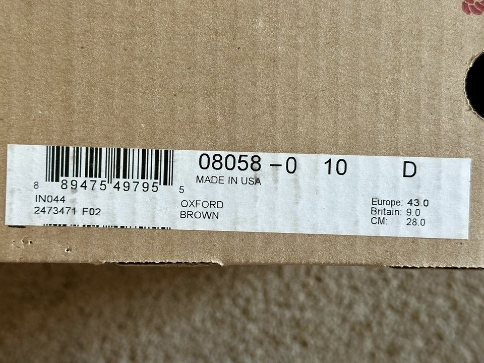 Size 10 - Red Wing 8058 Foreman Oxford Amber Harness USA Discontinued ...