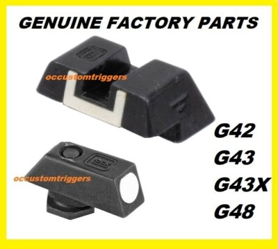 Glock OEM Fixed Steel Front Rear Sights (6.1mm) fits 42 43 43X 48 | eBay