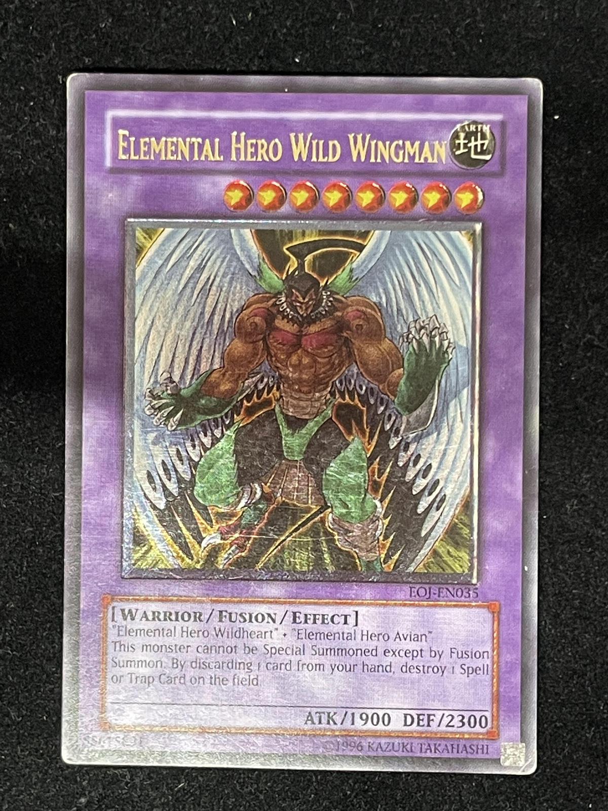 YUGIOH ELEMENTAL HERO WILD WINGMAN ULTIMATE RARE NEAR GOOD CONDITION ...