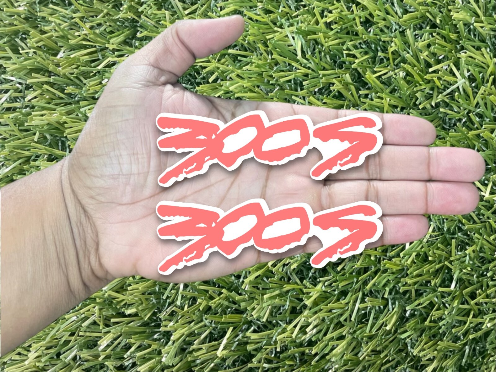 300 S Drip Car Emblem Badges Custom New Racing Aggressive Numbers Pink ...