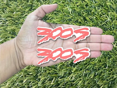 300 S Drip Car Emblem Badges Custom New Racing Aggressive Numbers Pink ...