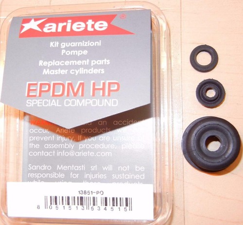 Grimeca 12mm diameter rear brake master cylinder replacement seal kit ...