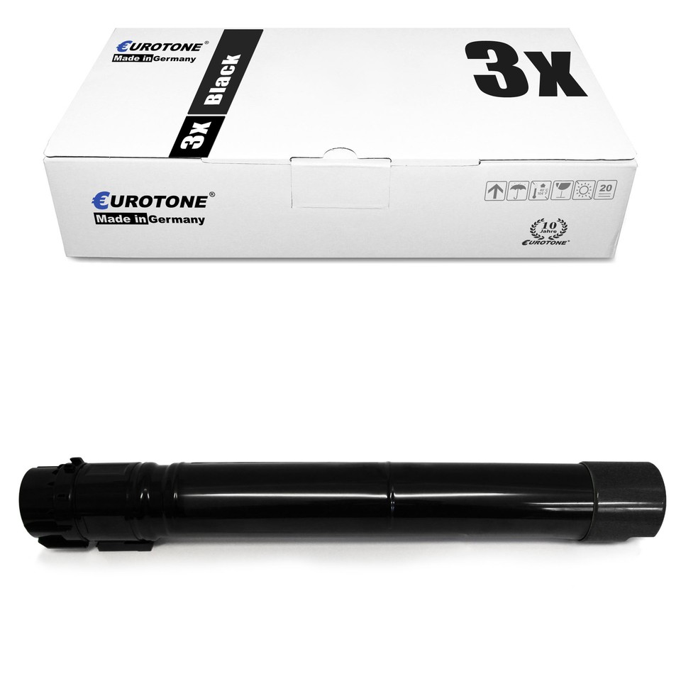 3x PRO Patrone SCHWARZ für Xerox Workcentre 7425-RL 7428-FBX 7425-RLX ...