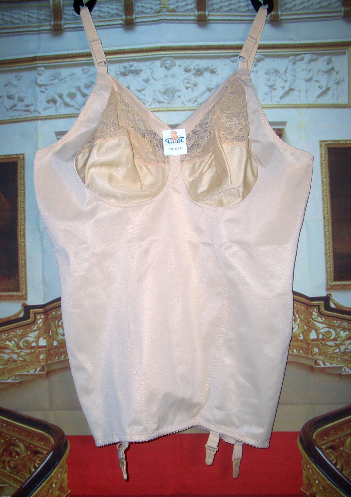 Strammes Mieder Straps Korselett 120 B haut Triolet Corselette Girdle ...