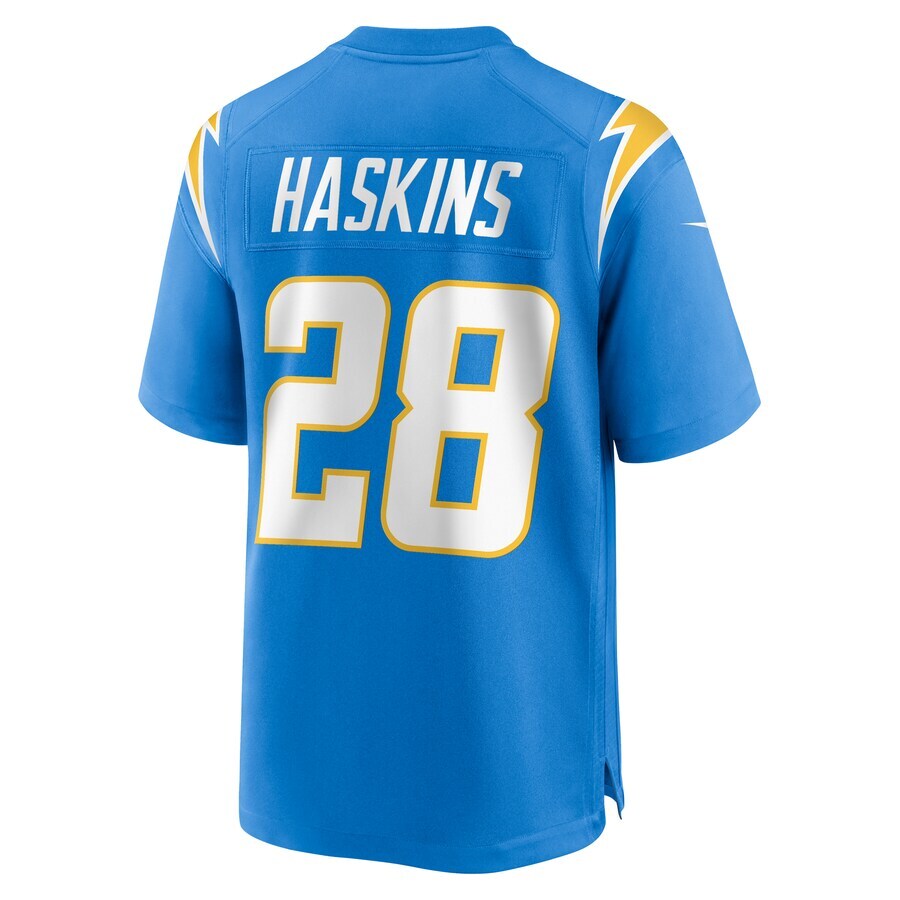 Los Angeles Chargers Hassan Haskins #28 Nike Blue 2025 Official NFL ...