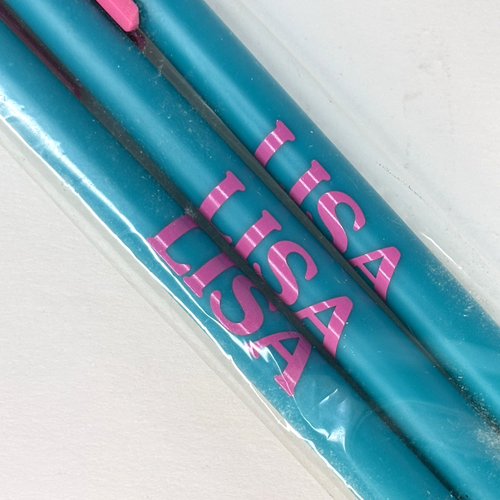Vintage Bic Pens Personalized Name "Lisa" Pink Caps Teal 3-Pack NOS ...
